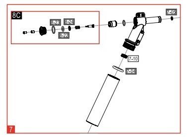 Umarex Valve Chamber Assembly 7.5J HDR68 / TR68 Paintball Revolver ...