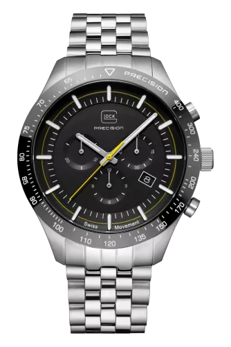GW-35-1-22 Glock Watch | Silver Stainless Steel Chronograph Timepiece