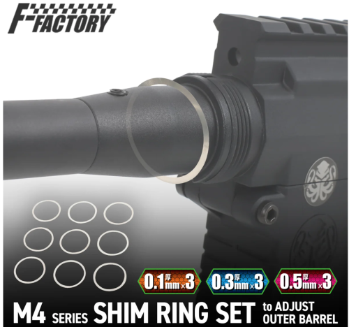 Laylax M4 Series Outer Barrel Adjustment Shim Ring Set [FirstFactory]