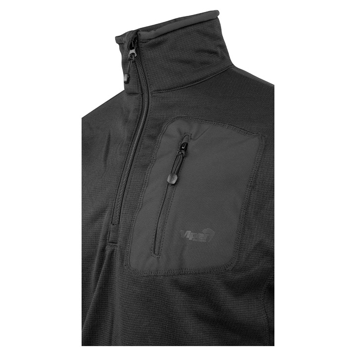 Viper Tactical Technical Mid Layer Fleece Top - Black | Land Warrior