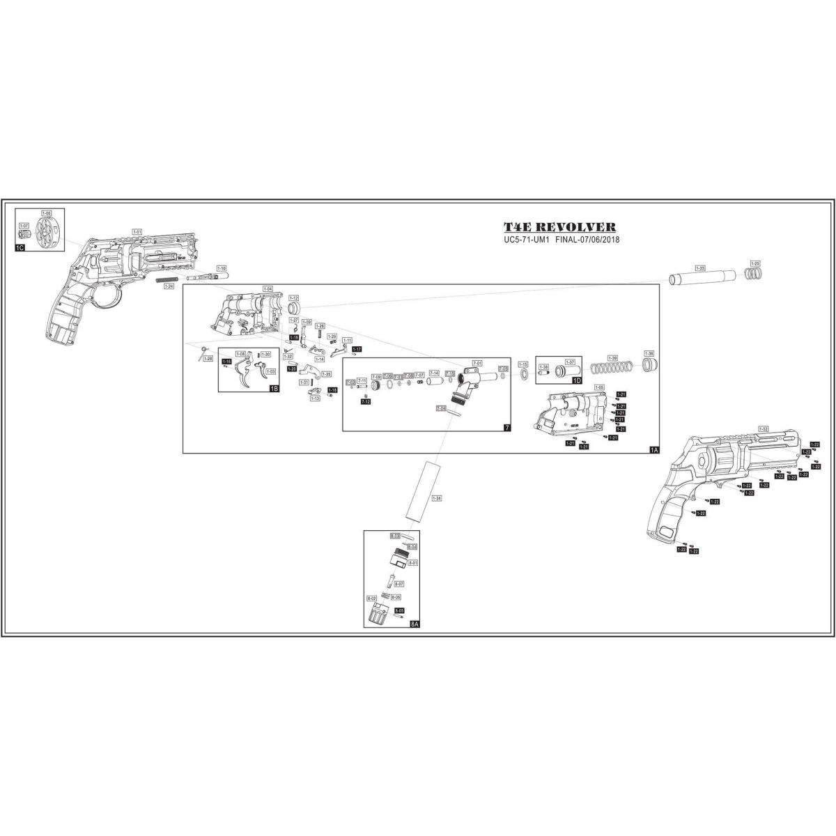 Umarex T4E HDR50 HDR69 HDS68 HDP50 Piercing Screw Assembly | Land Warrior