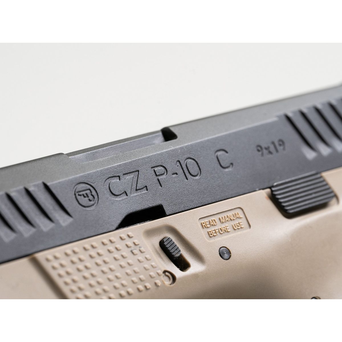 ASG CZ P10-C CO2 Blowback Pistol - Dualtone - Black/FDE | Land Warrior