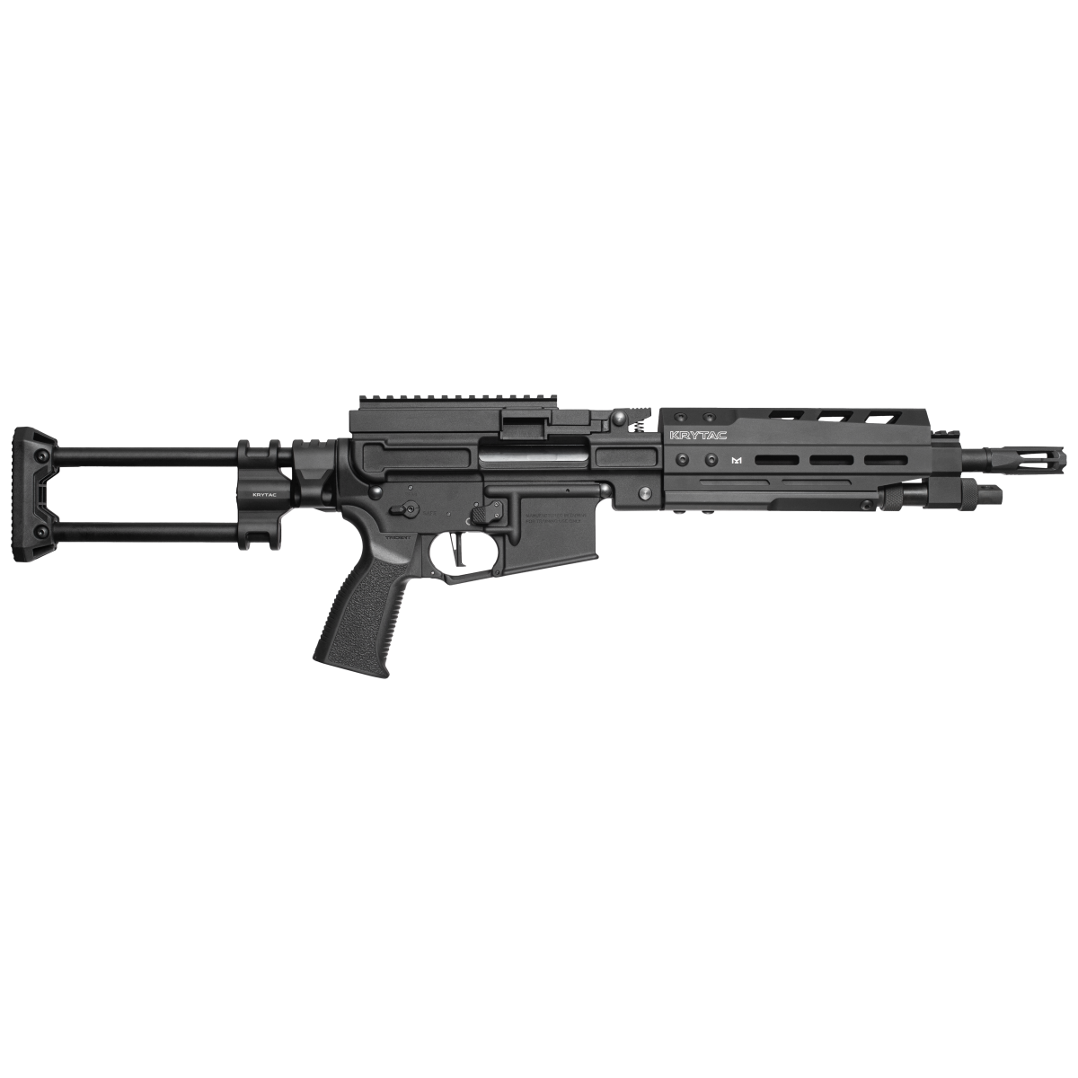 Krytac Trident LMG-MP M-Lok Paratrooper Airsoft Rifle Black