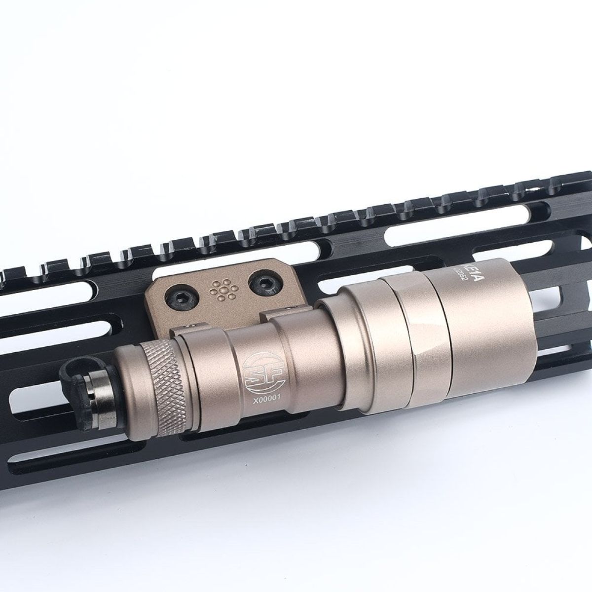 WADSN M-Lok & Keymod Mini Offset Flashlight Base for M300 & M600 - Dark ...