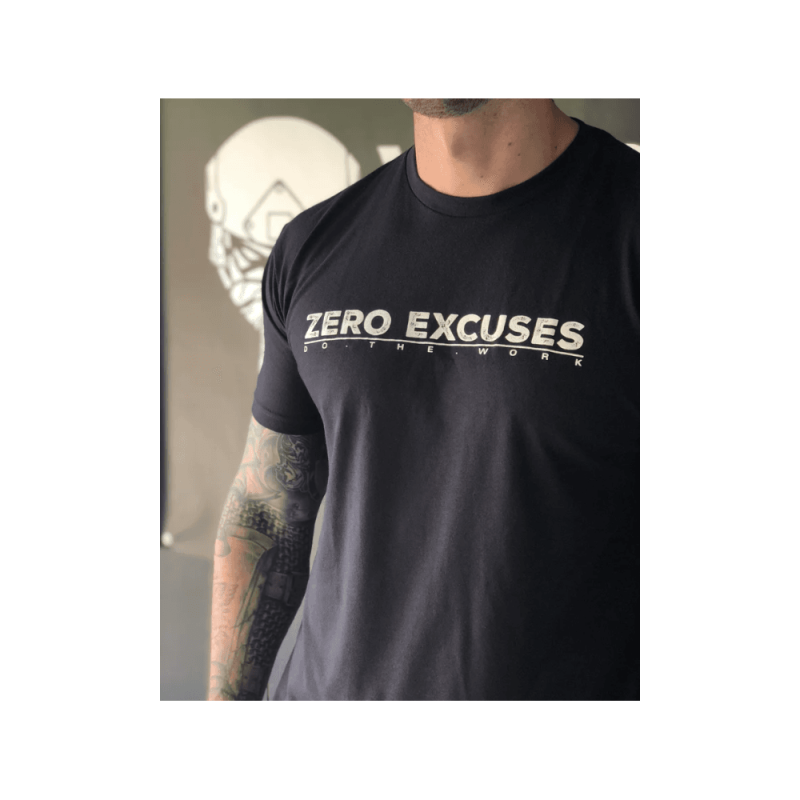 Warfighter Athletic Zero Excuses Tee - Black | Land Warrior